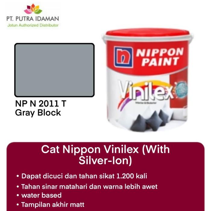 Jual CAT INTERIOR NIPPON PAINT VINILEX 25KG - GRAY BLOCK N 2011T ...