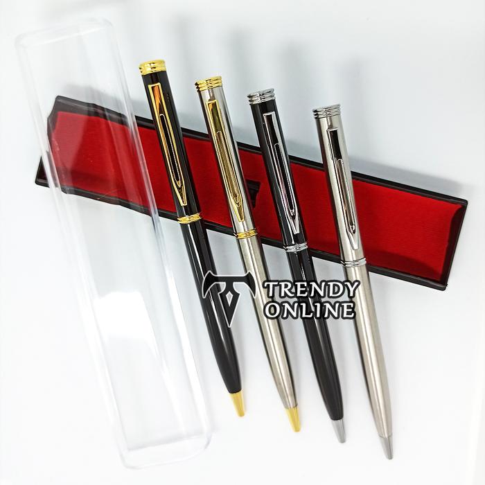 Jual Pulpen Stainless dengan Kotak, FREE GRAFIR Cetak Nama, Pen Paku ...