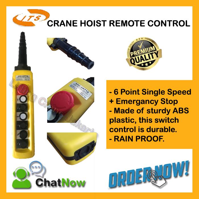 Jual Hoist Push Button ITS Single Speed 6 Tombol XAC-A6713 - Jakarta Pusat - Lifting Crane ...
