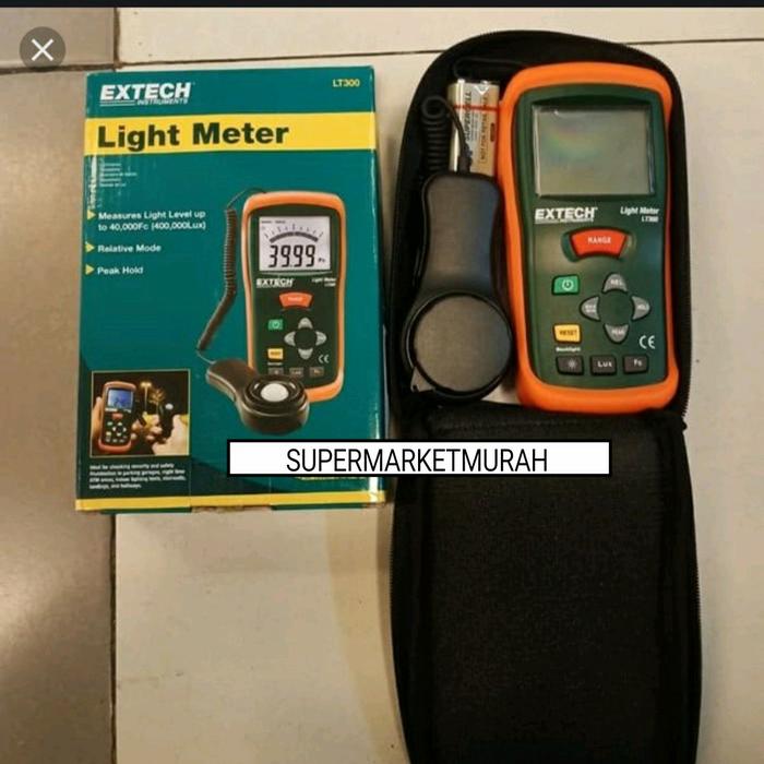 Jual Extech LT300 digital Light Lux meter test intensitas cahaya LT-300 ...