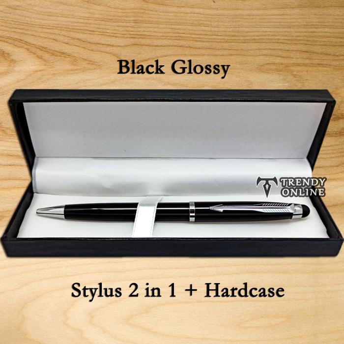 Jual pulpen stylus 2in1, pen 2 in 1 model parker sonet dan kotak ...