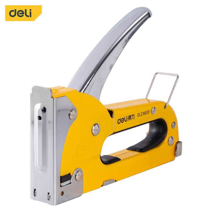 Promo Deli Staple Gun/ Staples Stapler Tembak 4-8mm Steel Perkakas ...