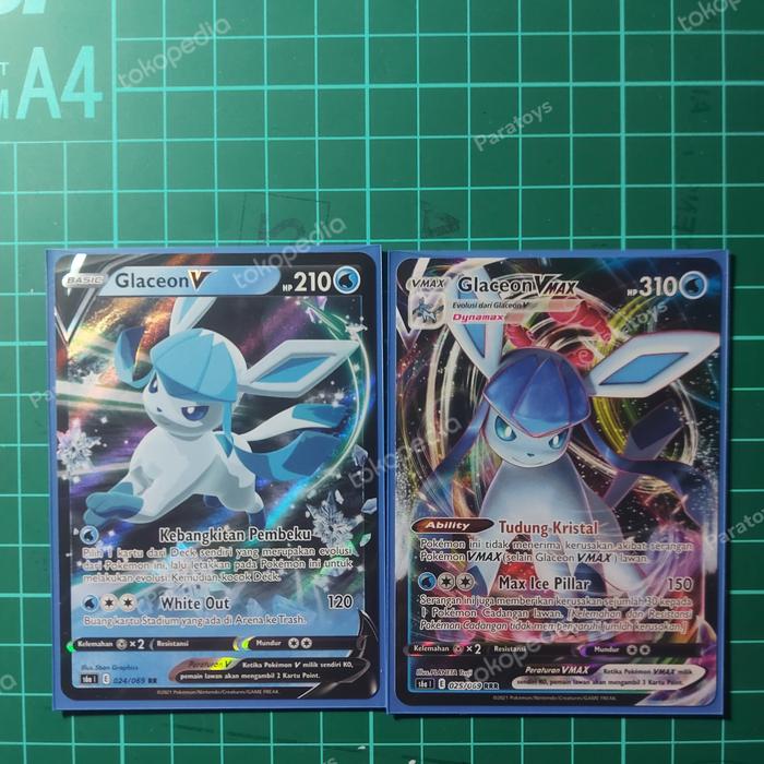 Jual Pokemon TCG Indonesia Glaceon V & Vmax - Kota Surabaya - Paratoys | Tokopedia