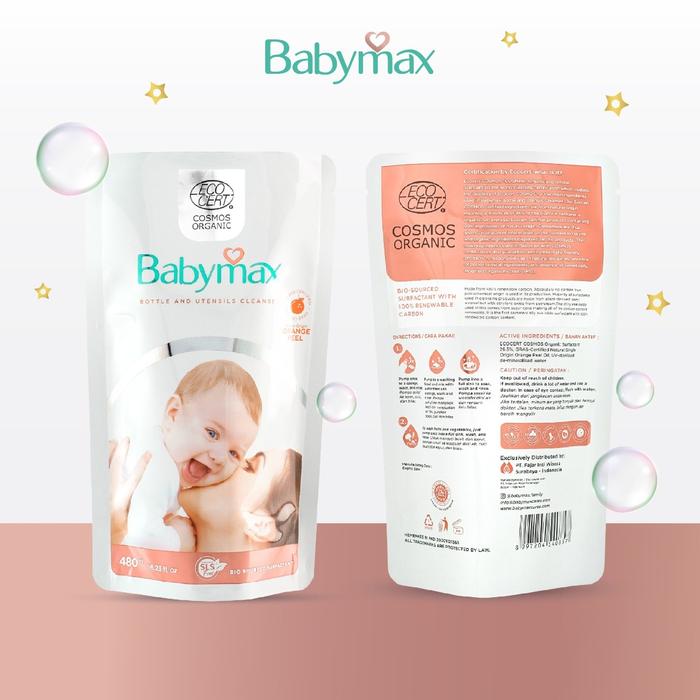 Jual Babymax Baby Max Baby-Safe Cleanser Bottle and Utensils 450ml 450 ...