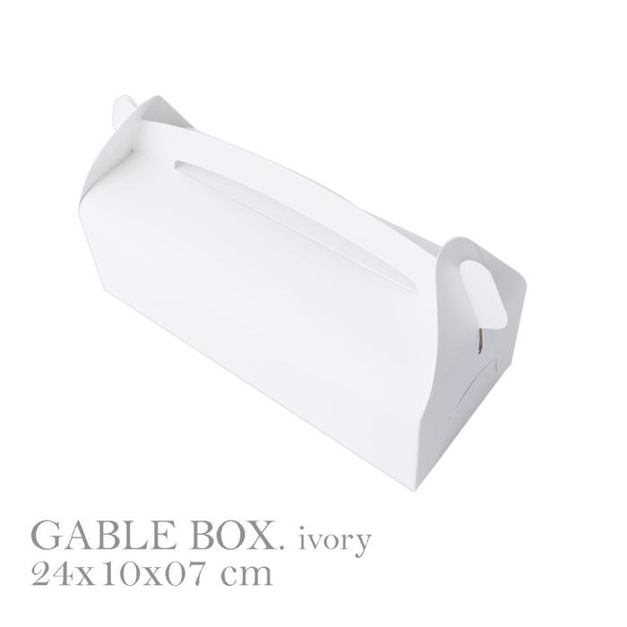 Jual Gable Box Putih Polos Packaging Hampers Dus Tenteng Ukuran 24x10x7 ...