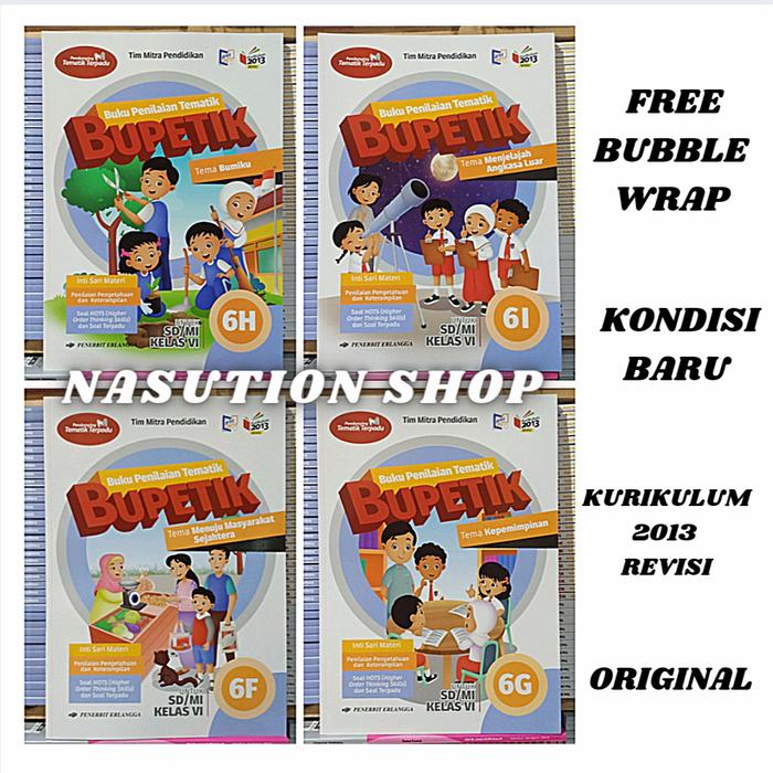 Jual Buku Bupetik Kelas 6 Sd 6f 6g 6h 6i K13 Revisi Erlangga Original Di Seller Sangninja ...
