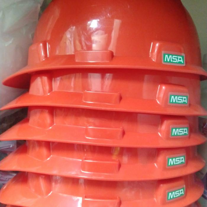 Jual Safety Helmet MSA ORIGINAL USA V-GARD staz on - Orange - Jakarta ...