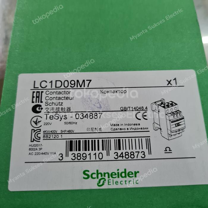 Jual Magnetic Contactor LC1D09 M7 Schneider Electric - Jakarta Pusat ...