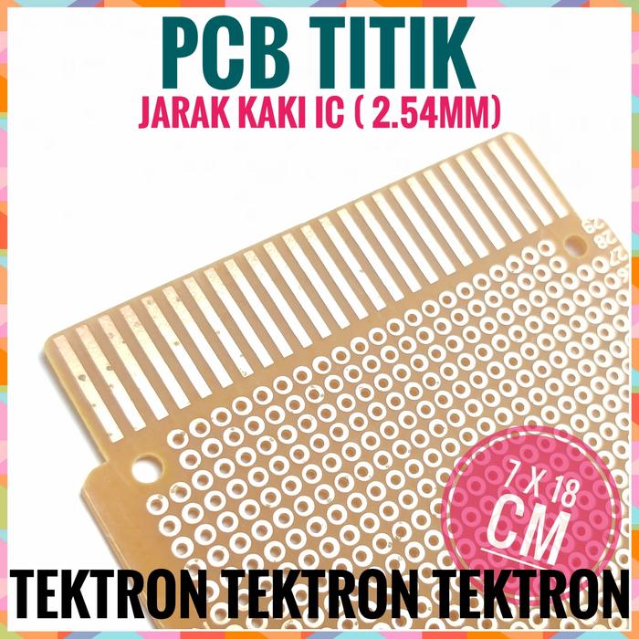 Jual PCB Titik IC jarak pitch 2.54mm pertinak Board Papan Komponen ...