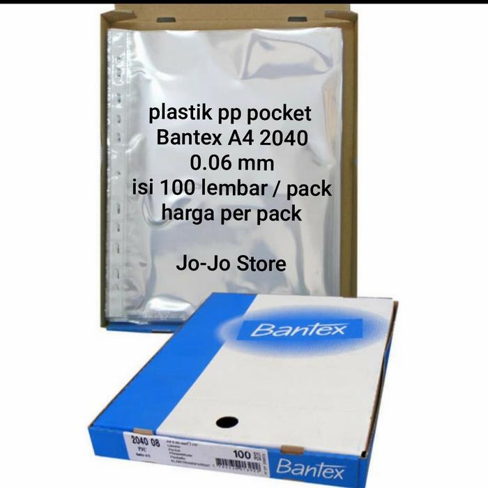 Jual Plastik PP Pocket 2040 A4 Clear 0.06 mm Bantex - Jakarta Utara ...