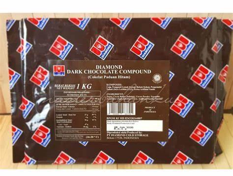 Jual Diamond Chocolate Compound / Diamond Coklat Batang 1 Kg - Kota ...