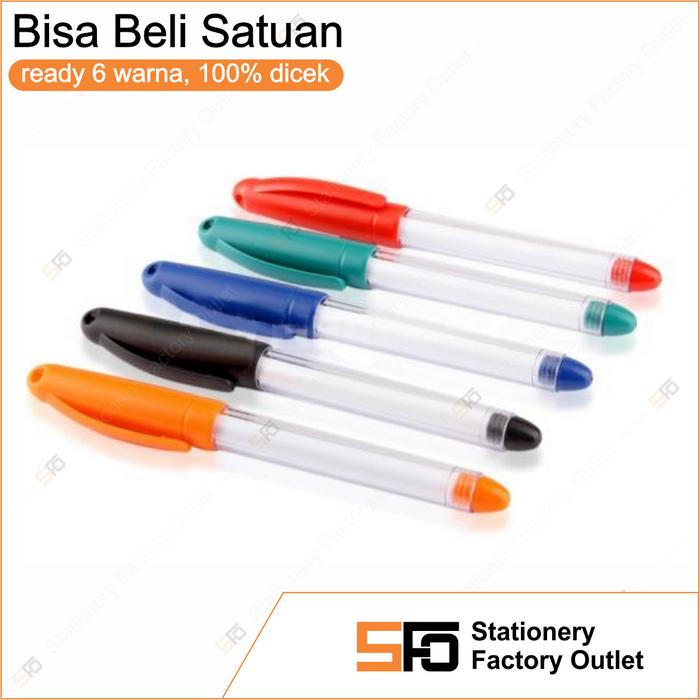 Jual Insert Paper Pen Gel - Pulpen Promosi Plastik Premium - Merah ...