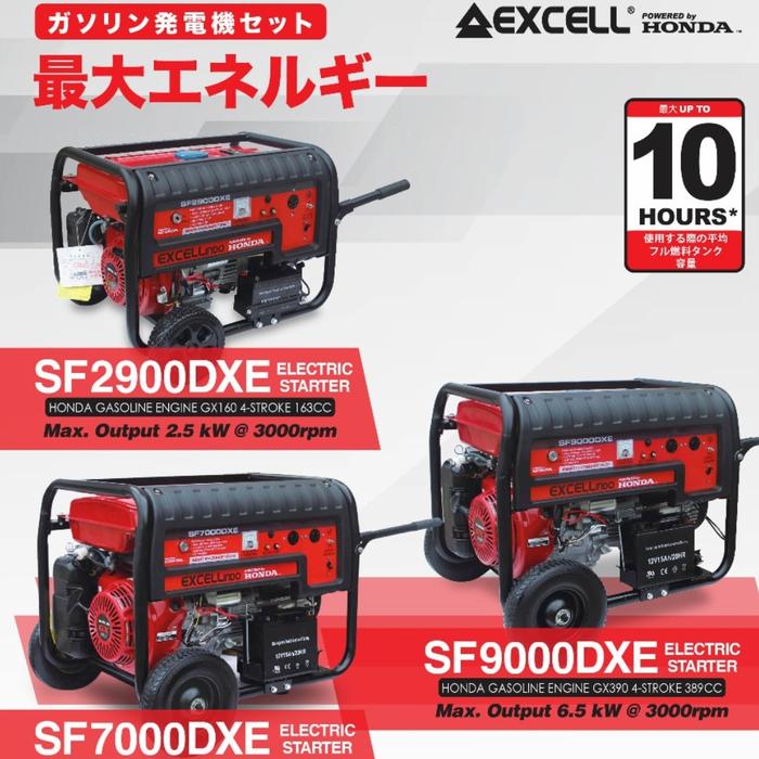 Jual Genset HONDA EXCELL SF2900 / SF 2900 DXE Honda 2500 watt SF 2900 ...