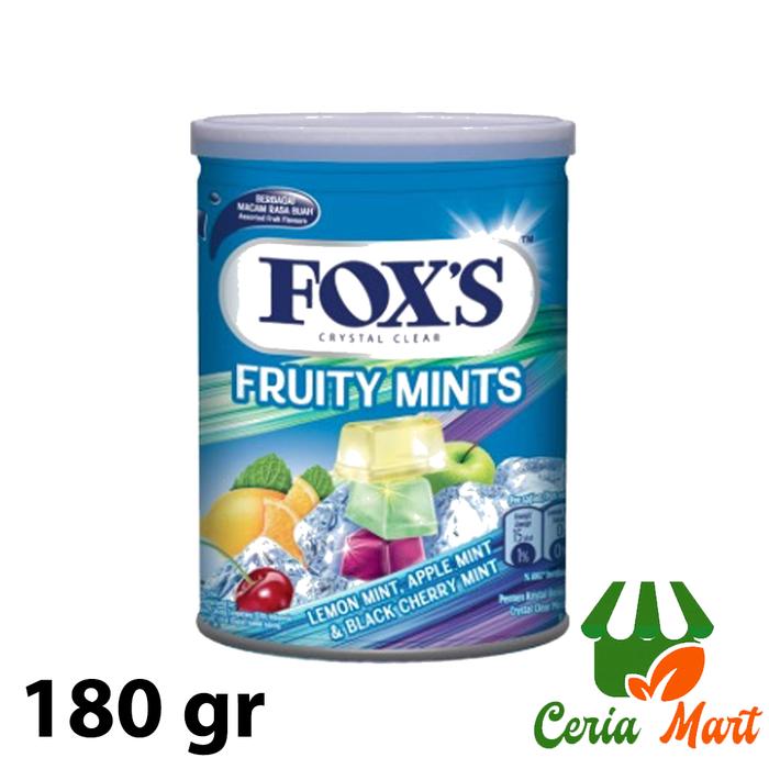 Jual Fox's Foxs Fruity Mints 180 gr Tin Permen Fox Kaleng Buah Buahan ...