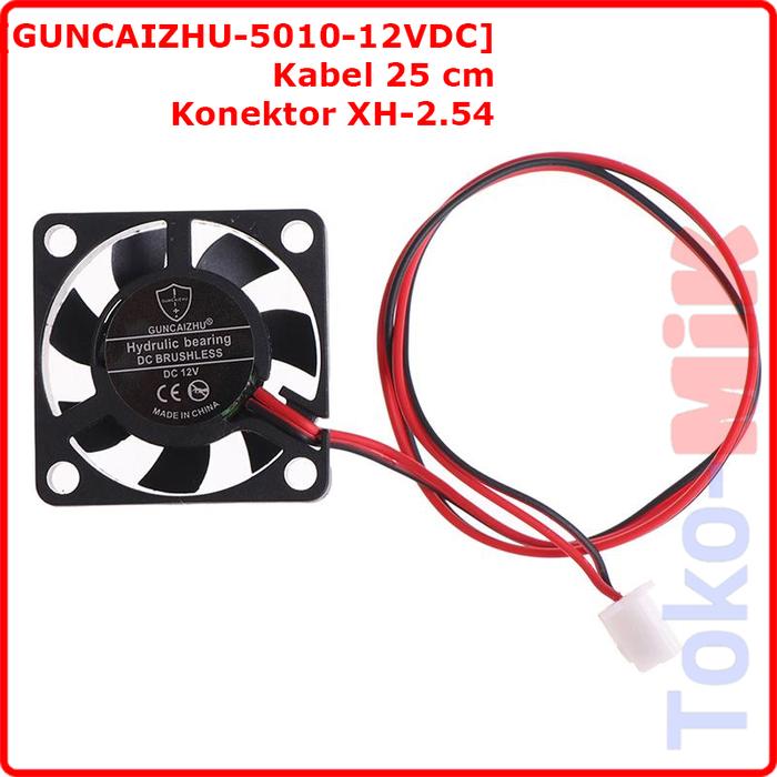 Jual 5010 12V DC Mini Cooling Fan Kipas Pendingin 50x50x10 mm - GUNCAIZHU-12V - Jakarta Barat ...