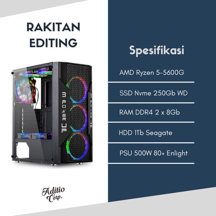 Jual CPU Rakitan Gaming/Editing - Kota Surabaya - Aditio Corp Online ...