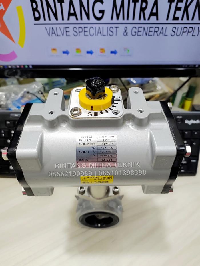 Jual BUTTERFLY VALVE KITZ 2" ACTUATOR PNEUMATIC KITZ FA-1 - Kota Bandung - BINTANG MITRA TEKNIK ...
