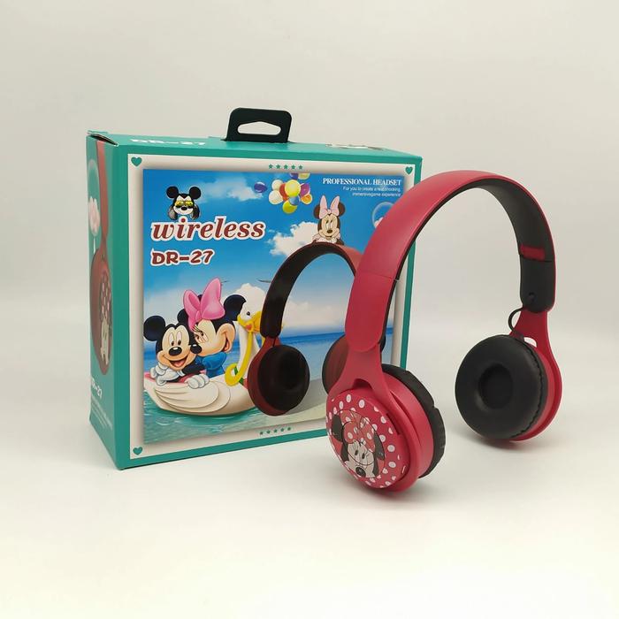 Jual Headphone Headset Wireless Bluetooth Karakter Animasi Lucu Model ...