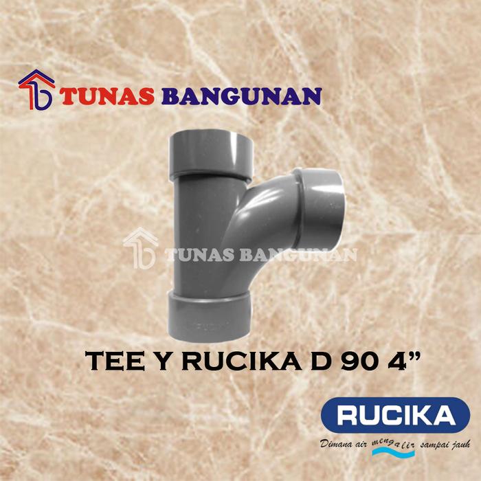Jual Tee Way PVC D 90 4 Inch Rucika Fitting PVC D 4" Rucika TY / T - Kota Bandung - tunas ...