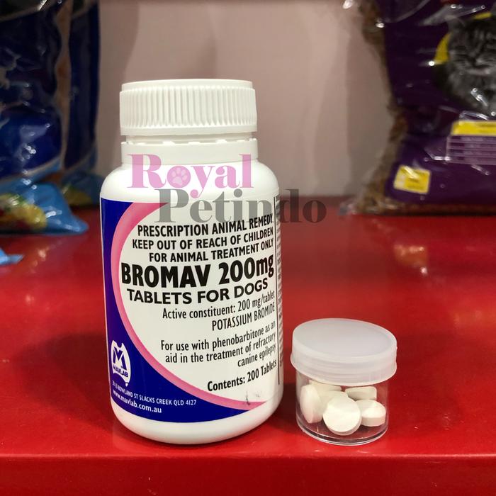 Jual Bromav 200 mg Obat Epilepsi dan Kejang untuk Anjing - Kota ...