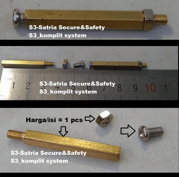 Jual M3 Spicer 3 cm kaki PCB spacer 3cm speser 30 mm specer - Jakarta ...