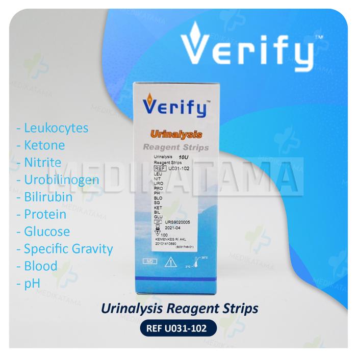 Jual Verify Urinalysis Reagent Strips Tes Urine 10P - Jakarta Timur ... Jual Verify Urinalysis Reagent Strips Tes Urine 10P - Jakarta Timur ...