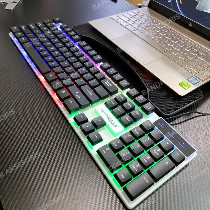 Jual Gaming Keyboard Warwolf K1 - Ice Saber Wolf Semi Mechanical Di ...