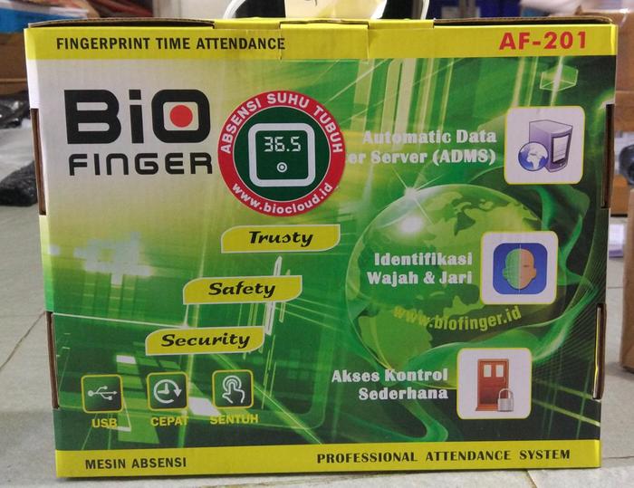 Jual Biofinger AF 201 Mesin Absensi Sidik Jari Fingerprint Bio Finger ...