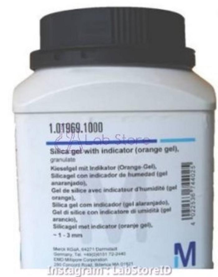 Jual Silica gel with indicator Silicagel @ 1 kg 101969 | Merck 1.01969. ...