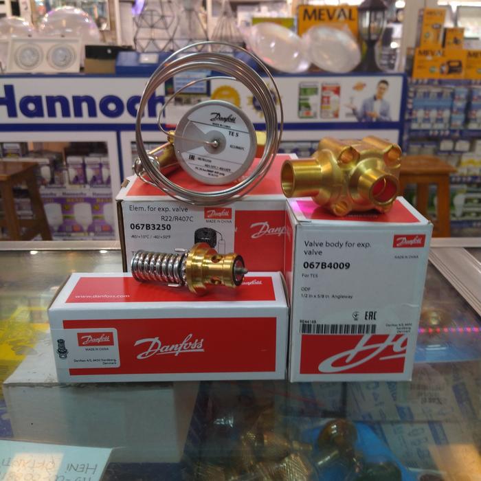 Jual Expansion valve TE 5 danfoss plus body orifice No.02 P/N.067B3250 ...