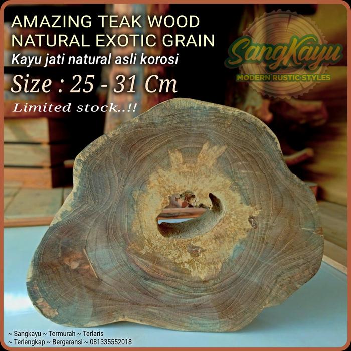 Jual SangKayu Amazing Teak Wood Grain Kayu jati unik serat cantik ...