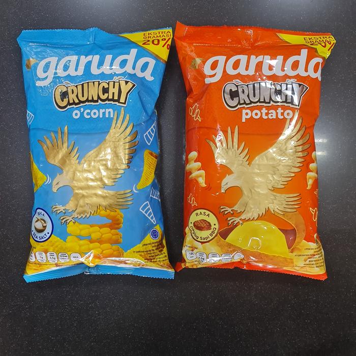 Jual Garuda crunchy potato O'corn sea salt 80gr or sapi BBQ 59gr - Kota ...