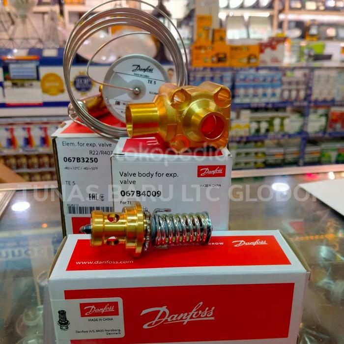 Jual EXPANSI VALVE TE 5 / TEX5 067B3250 + Body Valve 067B4009 + Orifice ...