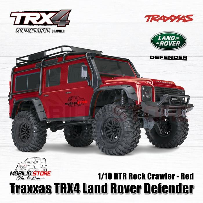 Jual Traxxas Trx4 Land Rover Defender 1/10 Rtr Rock Crawler - Grey Di ...