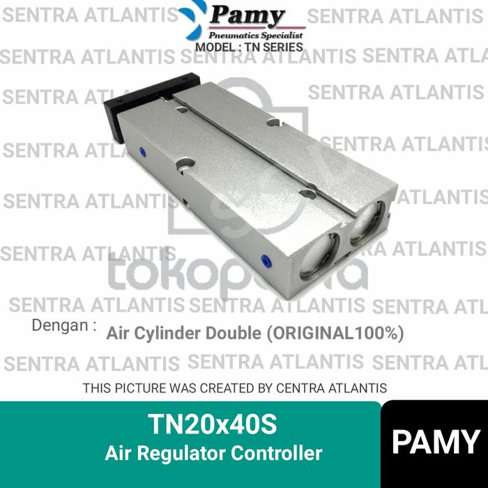 Jual Air Cylinder Pamy, Double root l TN20x40S silinder Merk Pamy ...