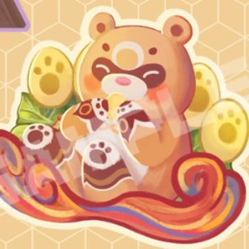 Jual Stickers / Stiker Glitter - Genshin Impact - Taroumaru Gouba ...