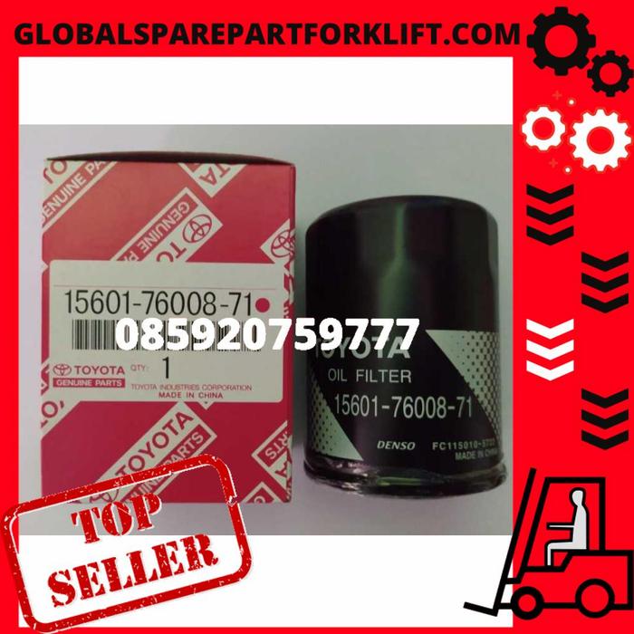 Jual FILTER OLI / OIL FILTER FORKLIFT TOYOTA PN: 15601-76008-71 GENUINE ...
