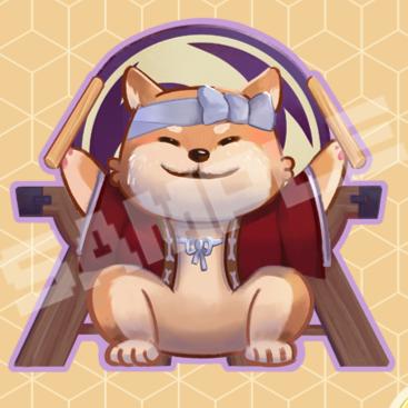 Jual Stickers / Stiker Glitter - Genshin Impact - Taroumaru Gouba ...