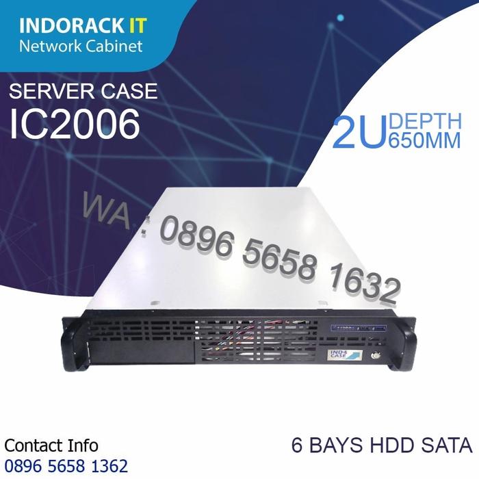 Promo Rackmount Case 2U 6 Bay HDD SATA Casing Server IC2006 - Non PSU ...