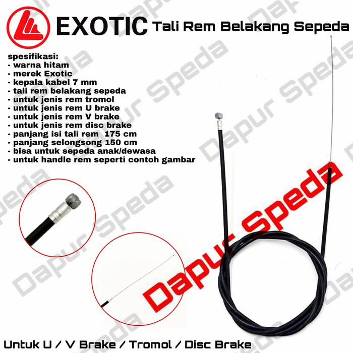 Jual tali rem sepeda lipat mtb Minion mini panjang 160 cm pacific - Kab ...