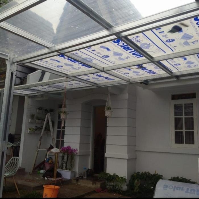 Jual kanopi canopy baja ringan atap solar flat 1.2mm - Kota Tangerang ...