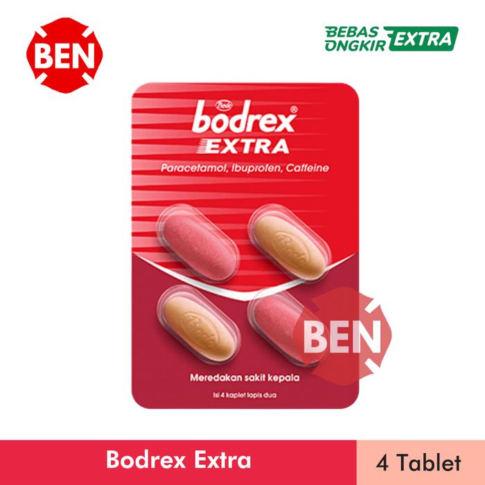 Jual Bodrex Extra 4 Kaplet / Tablet / Obat Sakit Kepala Berat ...
