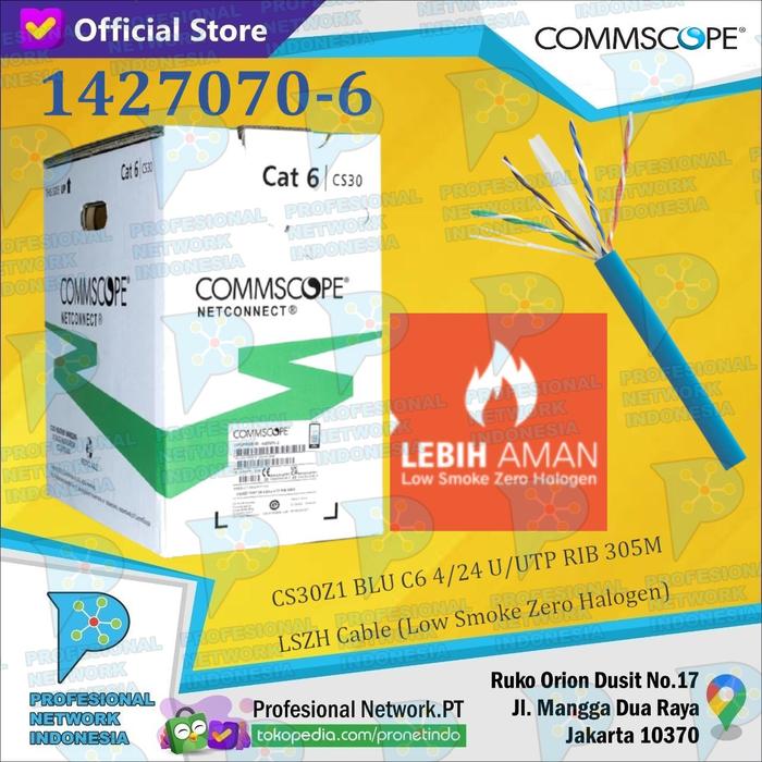 Promo KABEL AMP COMMSCOPE 1427070-6 CAT6 UTP (LSZH), BLUE- LOW SMOKE ...