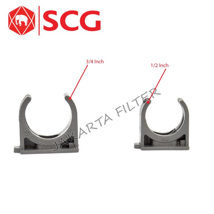Jual ( SCG ) Pipe Clip / Klip Pipa PVC - 1" - Jakarta Barat - Jakarta ...