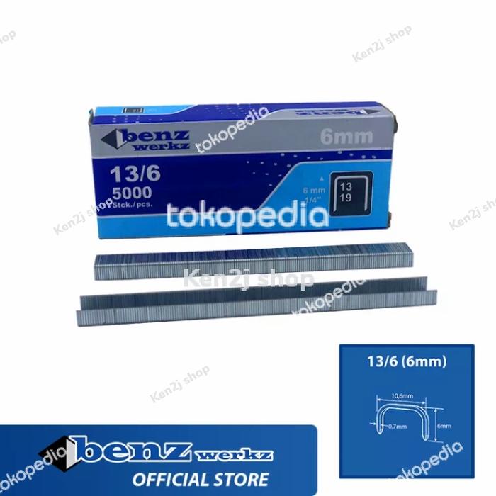 Jual ISI STAPLES TEMBAK 13/6 MEREK RAPIDE Isi Staples Tembak ukuran 13/ ...