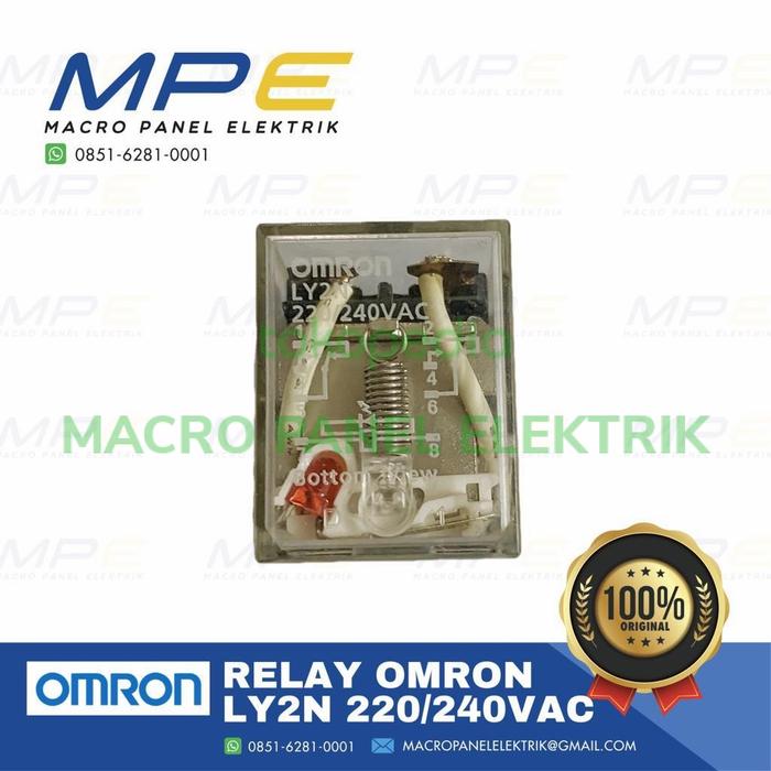 Jual Relay OMRON LY2N 220 VAC 8 pin / Relay OMRON LY2N 220VAC 8 Kaki Lampu - Jakarta Pusat ...