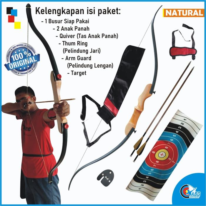Jual PROMO PAKET Busur Panah Dewasa // Standar Bow // Recurve Bow ...