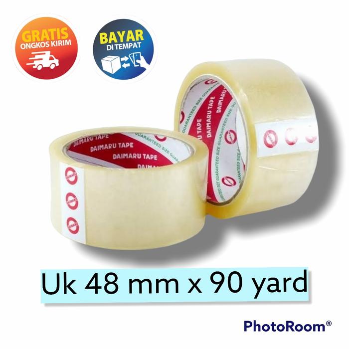 Jual Isolasi bening besar lebar 2 inch panjang 90 yard daimaru - Kab ...