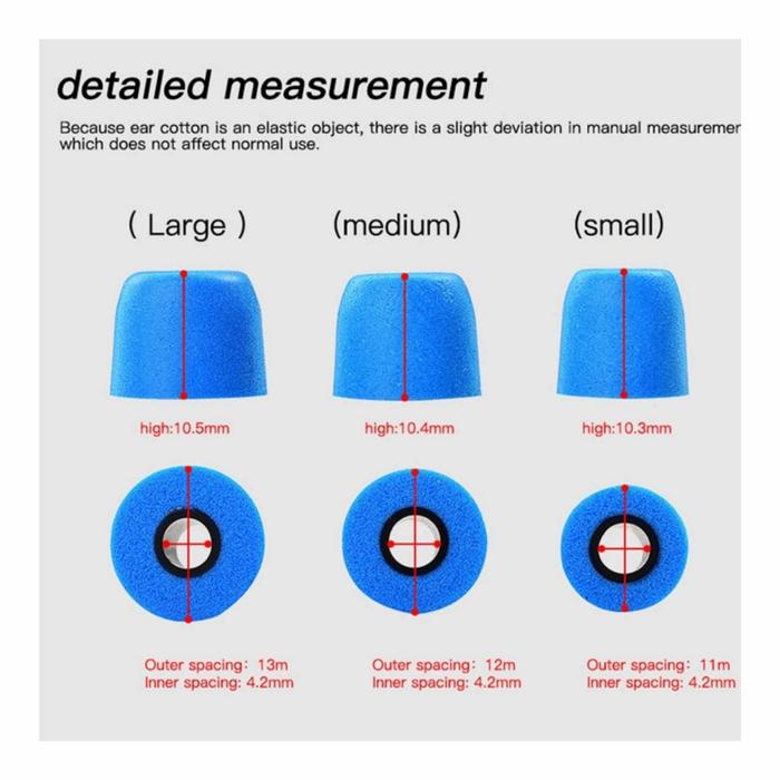 Jual Kz Memory Foam Eartips Earbuds Earphone Silicone Foam Busa Kz Bud ...