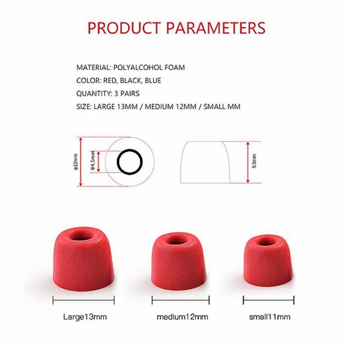 Jual Kz Memory Foam Eartips Earbuds Earphone Silicone Foam Busa Kz Bud ...